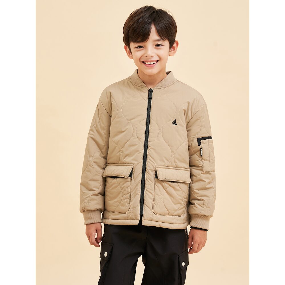 [BEANPOLE KIDS] 항아리 퀼팅 패딩점퍼 베이지 (BI3839U01A)- 이랜드몰