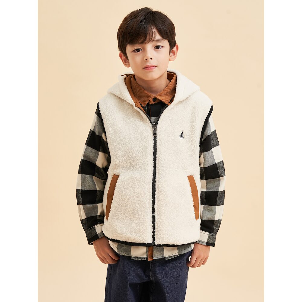 [BEANPOLE KIDS] 보아 플리스 리버서블 베스트 아이보리 (BI3939U100)- 이랜드몰