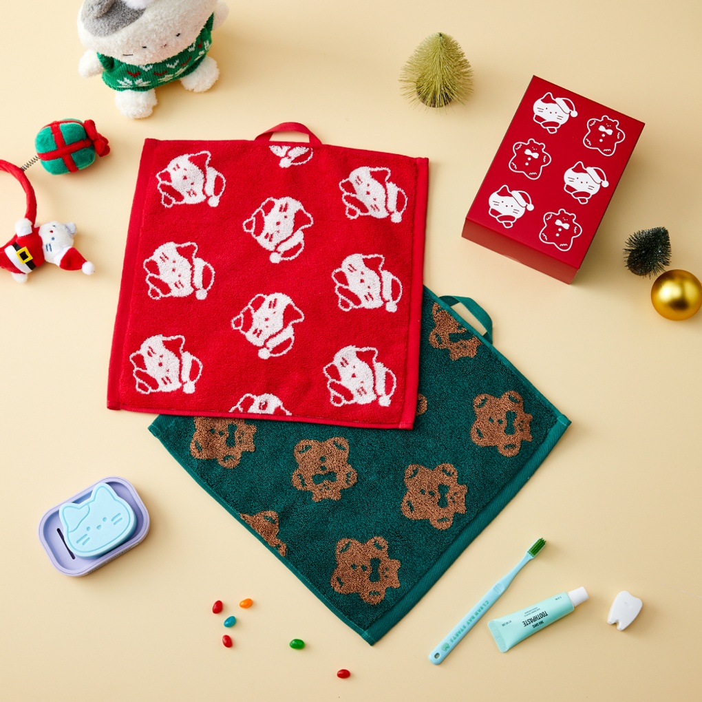 크리스마스 버터패밀리 핸드 타월 2P SET_FB1224013- 모던하우스
