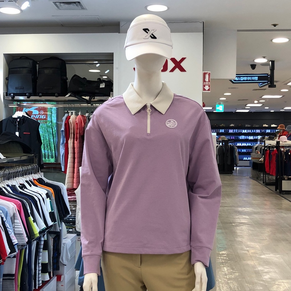 JDX 여성가을 잠재권축 반집업 우븐에리 티셔츠(X2TLV7441) LV- 이랜드몰