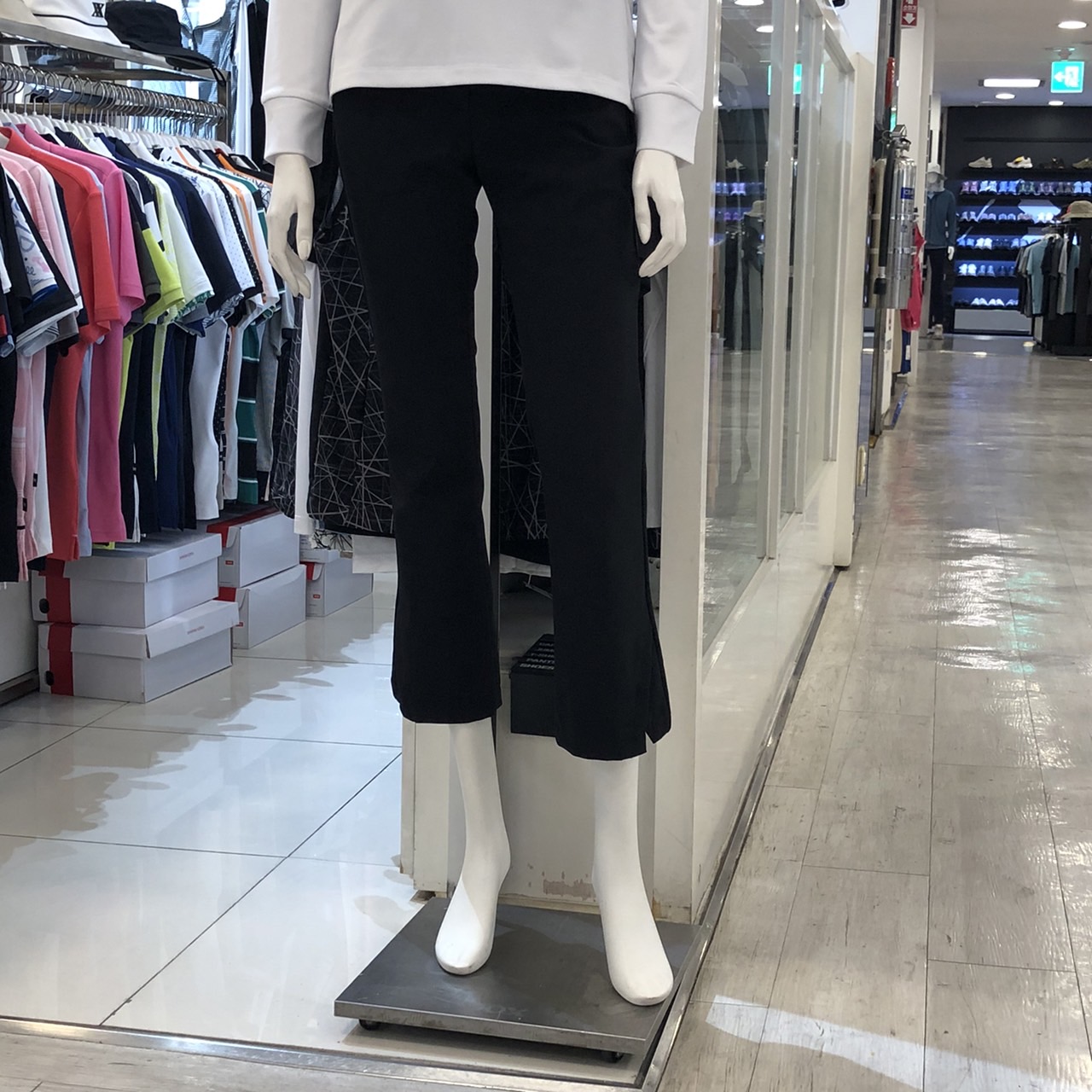 JDX 여성가을 플레인 이중지 부츠컷 팬츠(X1PTV7702) BK- 이랜드몰