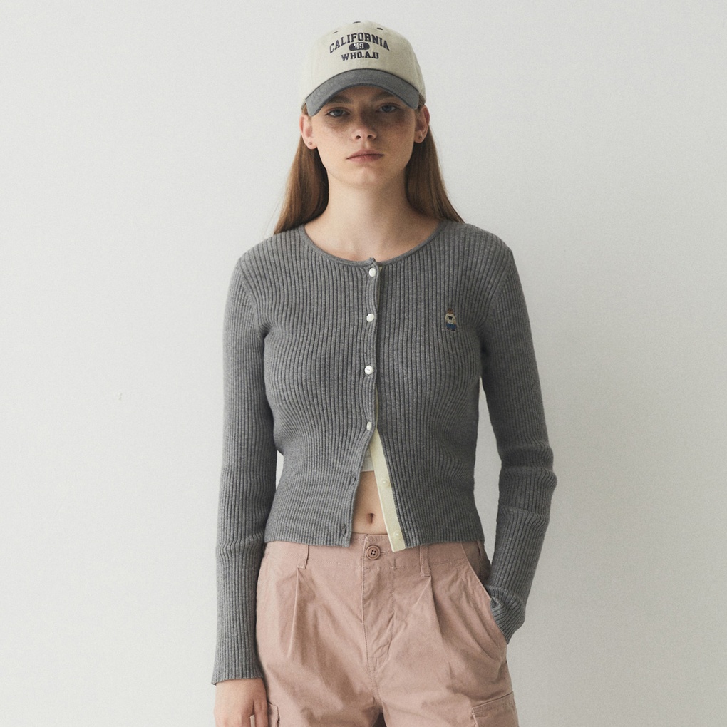 Steve Ribbed Button Cardigan / WHCKE3742F- 이랜드몰