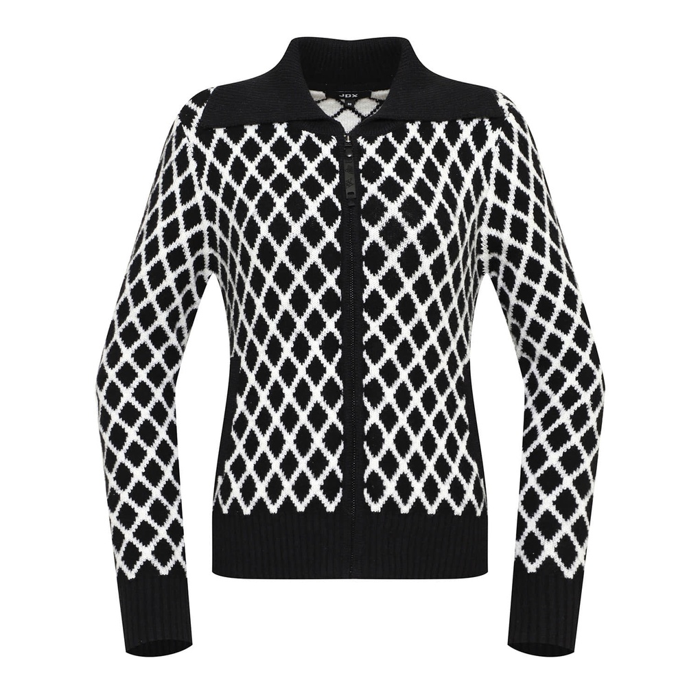 JDX 여성가을 아가일 빅카라 가디건 (X2SCU7312) BK- 이랜드몰