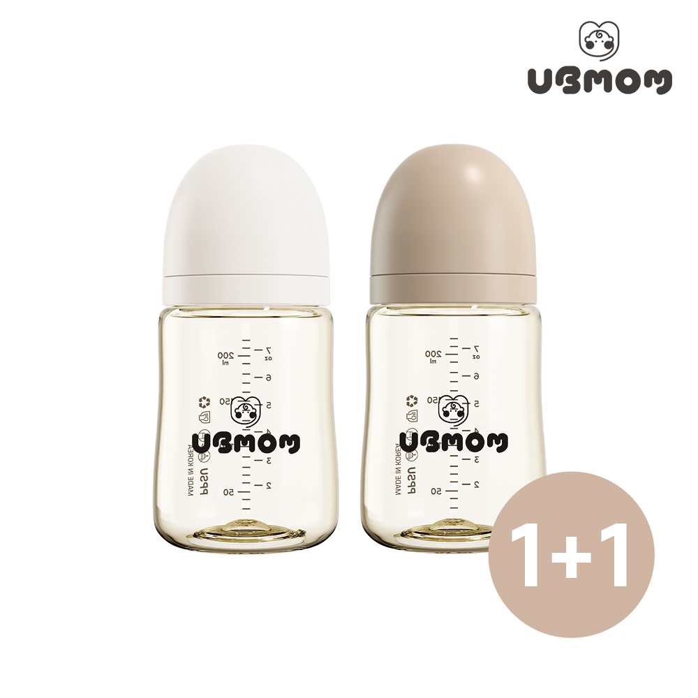 유비맘 PPSU 노꼭지 젖병 200ml 1+1- KIDIKIDI