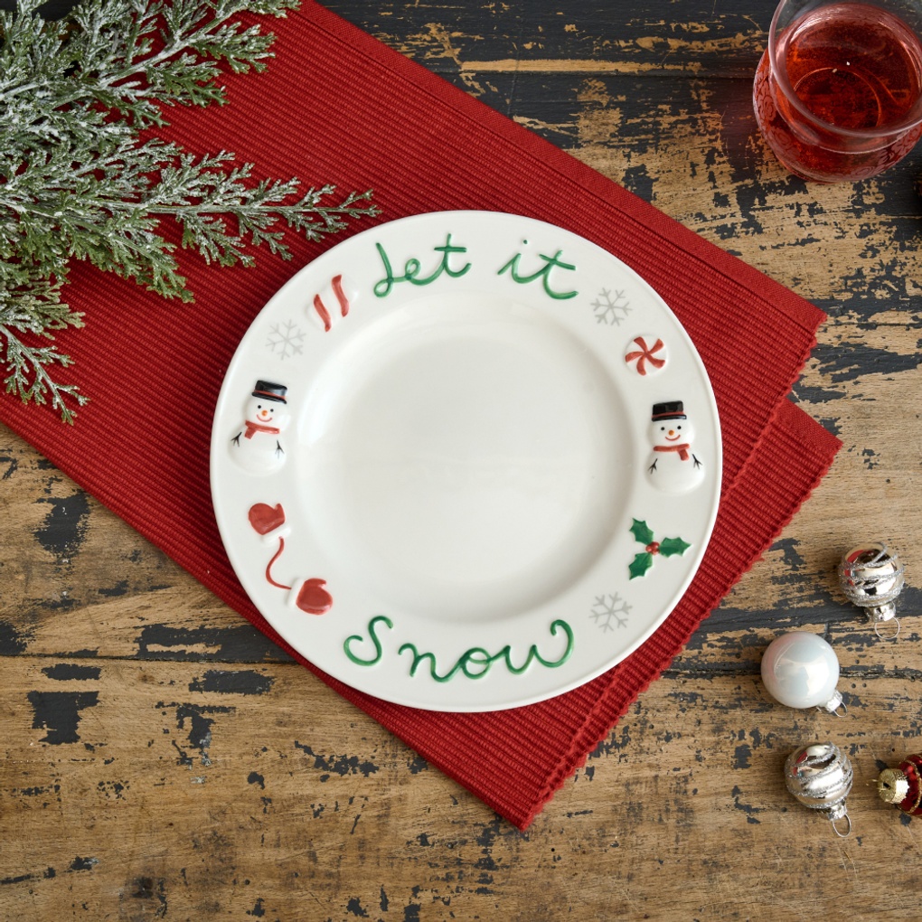 메리베이커리 입체 원형접시 눈사람 D20_CA9124033- 이랜드몰