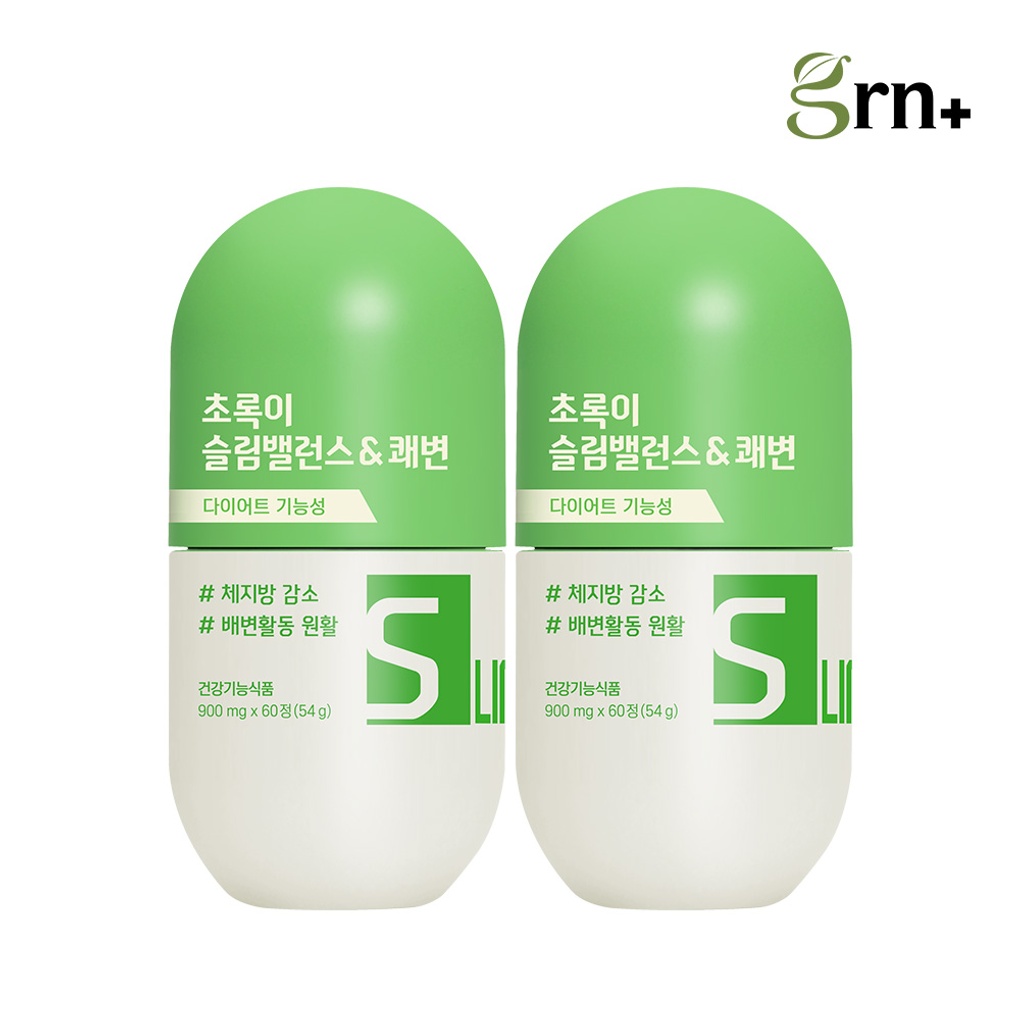 GRN 체지방 CUT 초록이 슬림밸런스&쾌변 2EA (60일분)- 이랜드몰