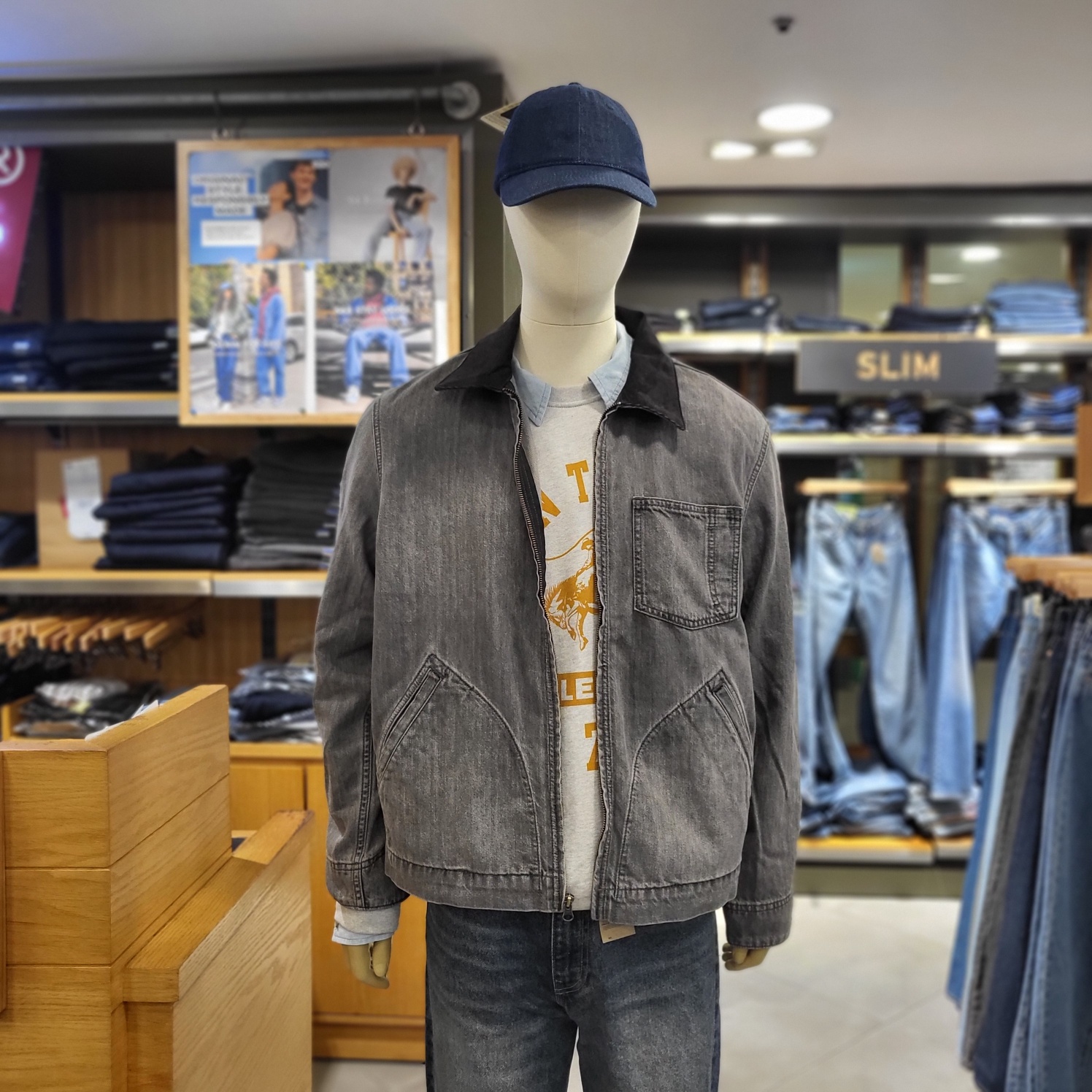 리바이스 풀 지퍼 메카닉스 트러커 자켓 A8635-0000 NC순천점- 이랜드몰