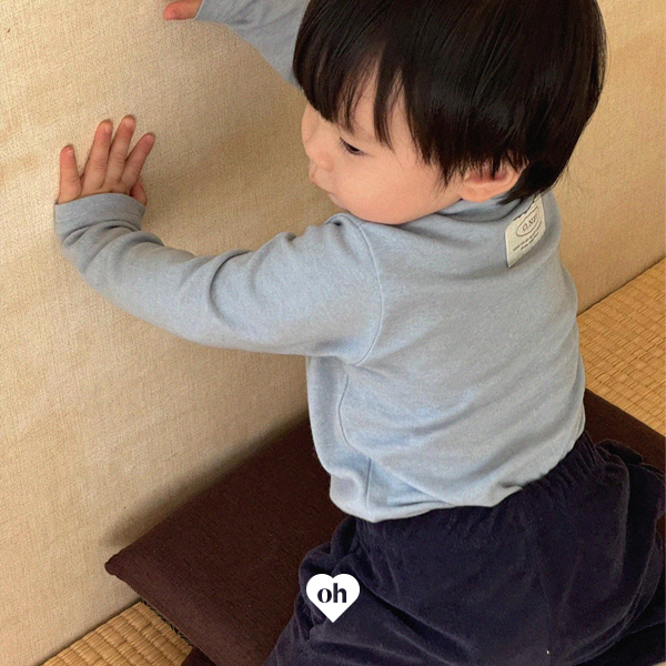 [바로배송] 울 하프넥 긴팔티셔츠- KIDIKIDI