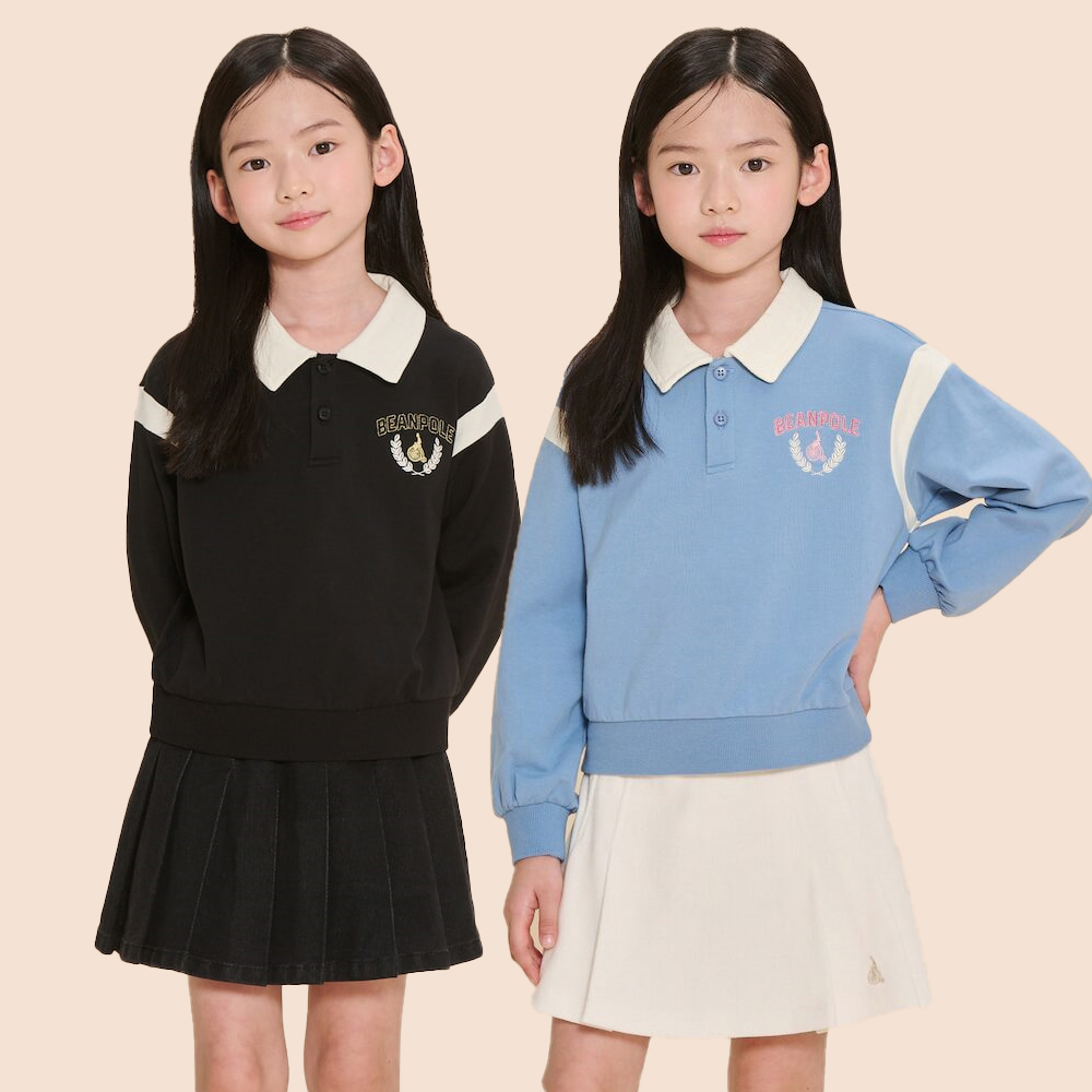 [BEANPOLE KIDS] 24FW 여아 칼라 포인트 미니쮸리 스웨트 셔츠 (2종 택1)- KIDIKIDI