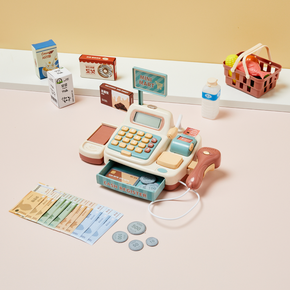 미니마트_놀며 배우는 리얼 계산대놀이 (24종)_PY0324015- KIDIKIDI