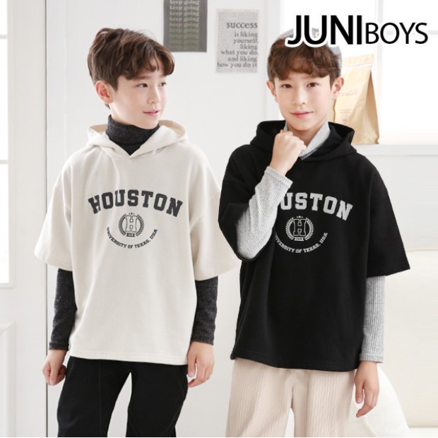휴스턴레이후드티셔츠_2set_기모- KIDIKIDI
