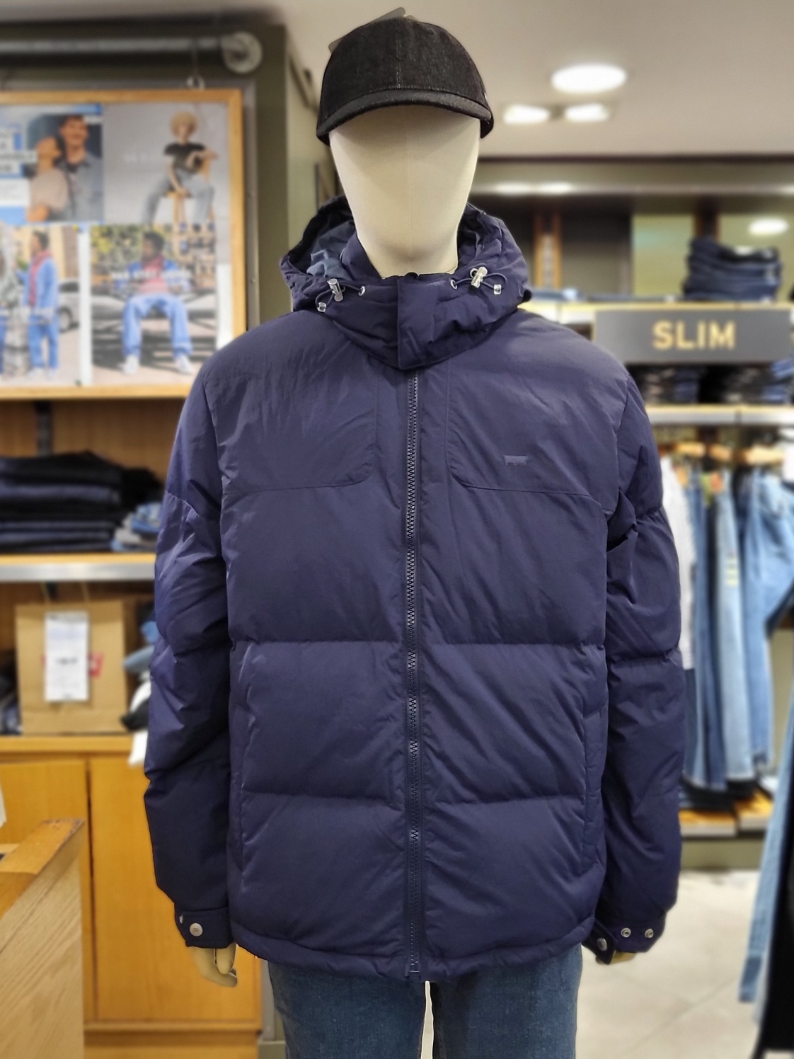 [리바이스] 남자 푸퍼 다운 탈부착 패딩 A8557-0001 NC순천점- 이랜드몰