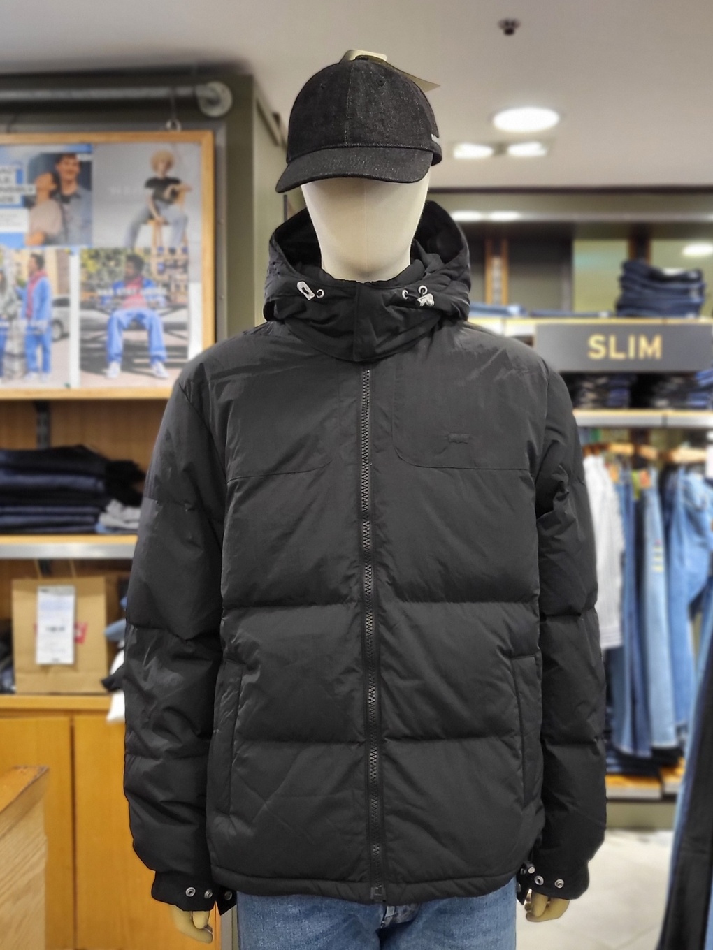 [리바이스] 남자 푸퍼 다운 탈부착 패딩 A8557-0000 NC순천점- 이랜드몰
