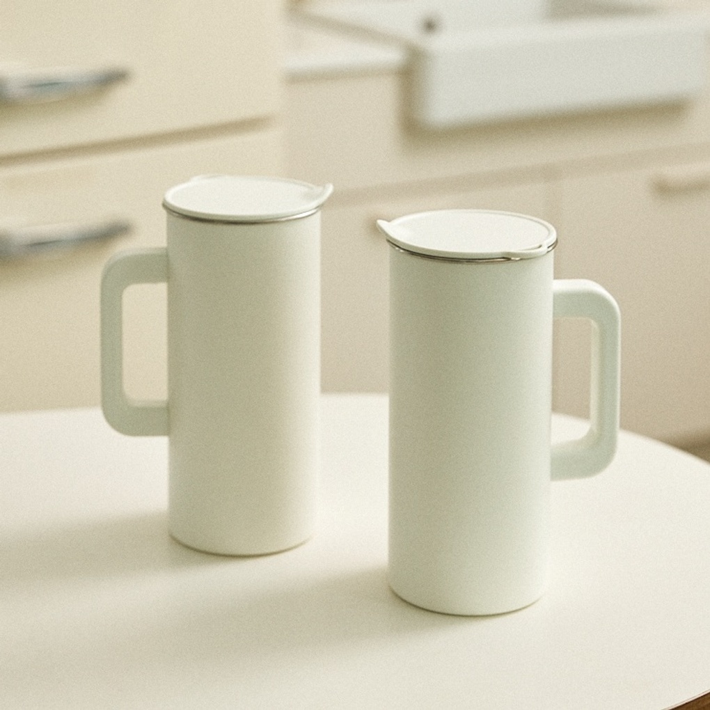 모던 스테인리스 304 냉장고물병 1.5L 1+1(2P)세트 크림_KC0321007- 이랜드몰