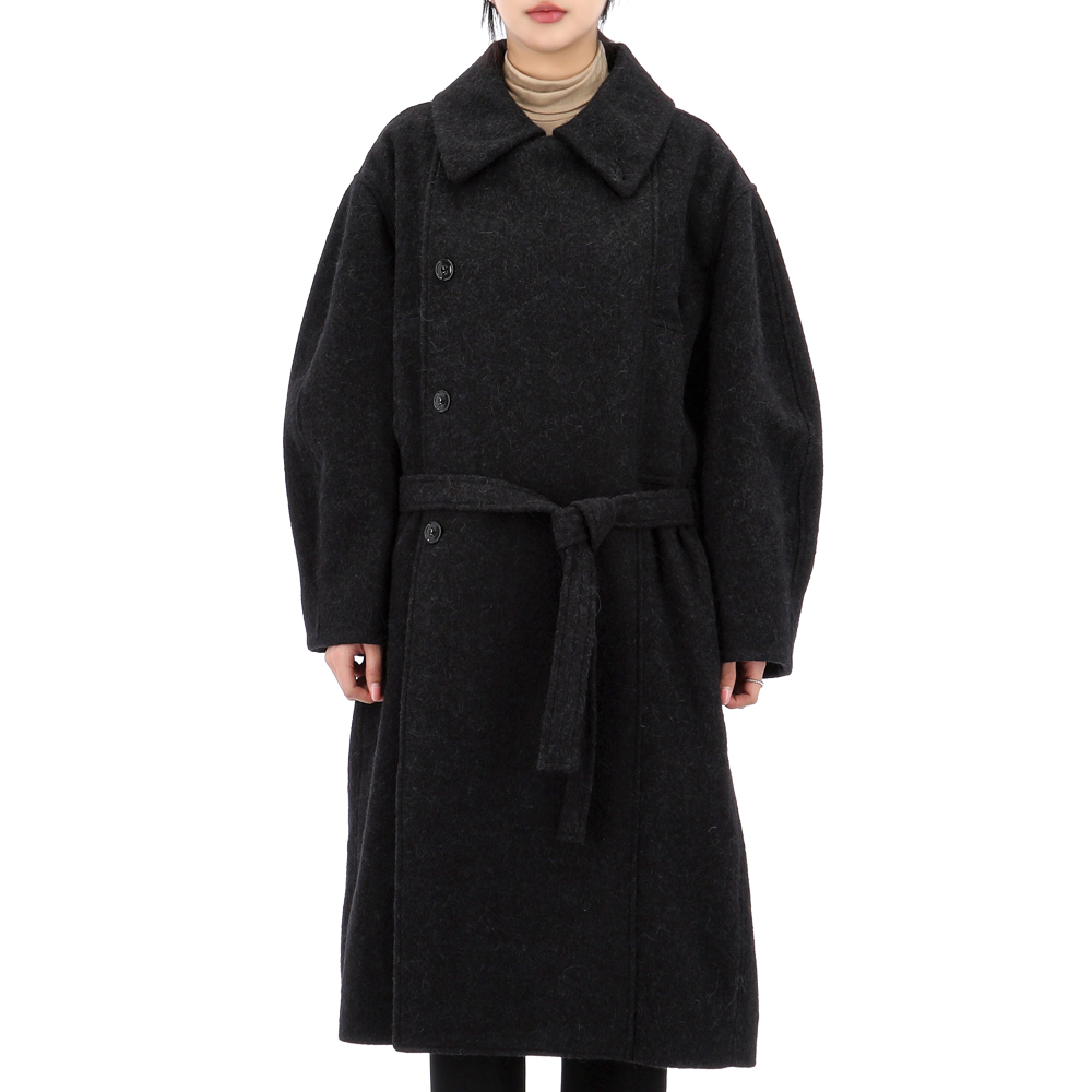 24FW 르메르 어시메트릭 배스로브 코트 CO1064 LF504 BK999- 이랜드몰