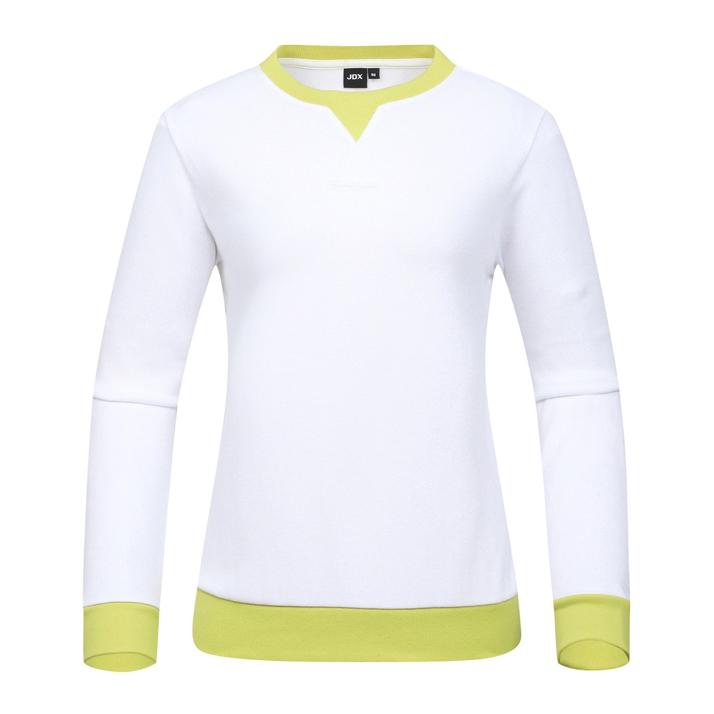 JDX 여성봄 배색 라운드 블루종 티셔츠(X2TLW5447 WH)- 이랜드몰