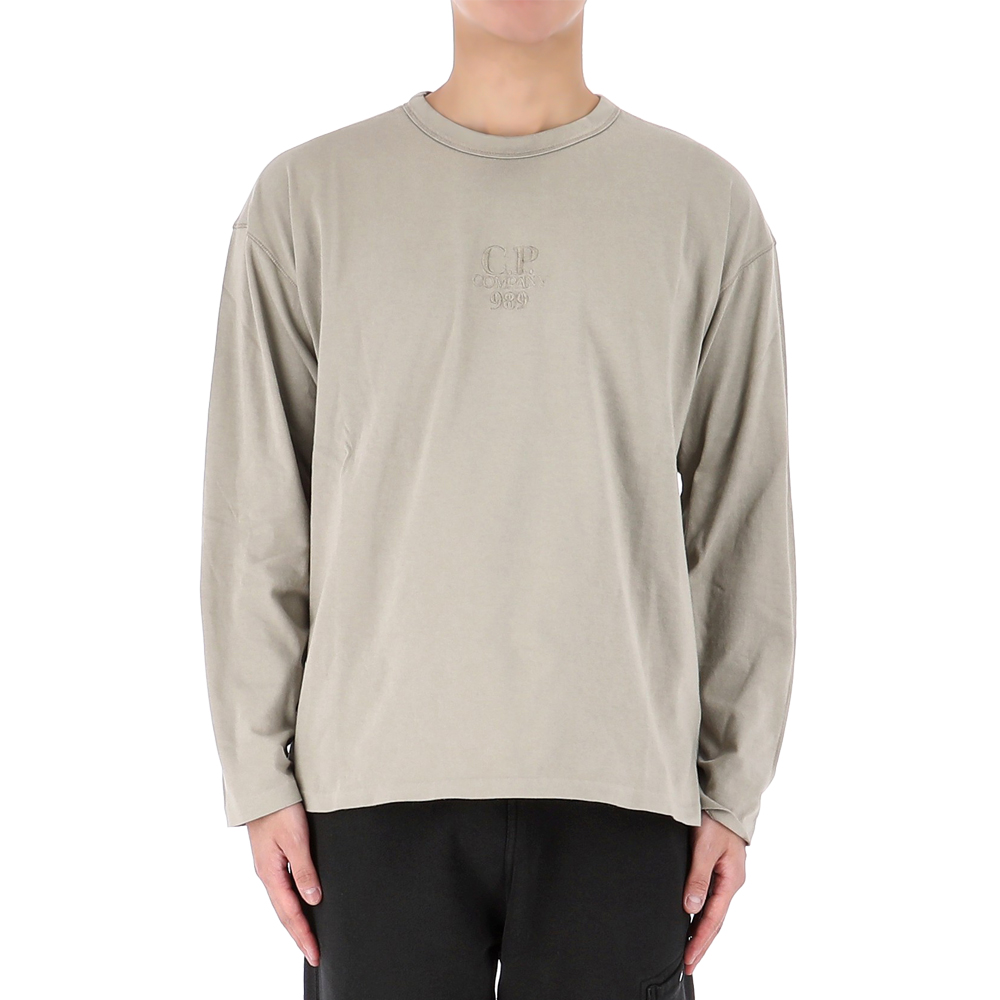24FW CP컴퍼니 로고 자수 박시 롱 슬리브 17CMTS182A 327- 이랜드몰