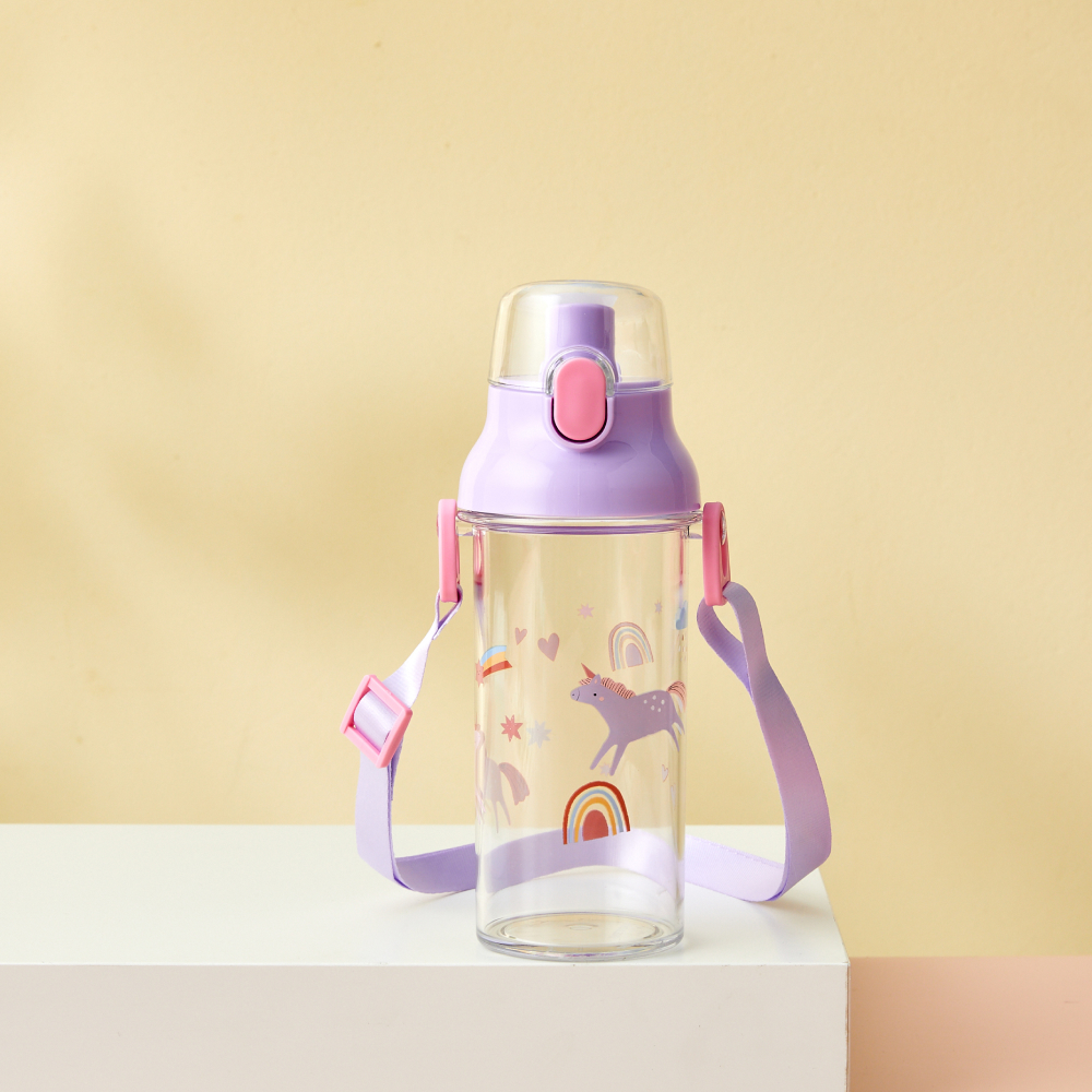 마시기편한 원터치 트라이탄 텀블러 450ML (어깨끈 포함)_유니콘매직_KI0525006- 모던하우스