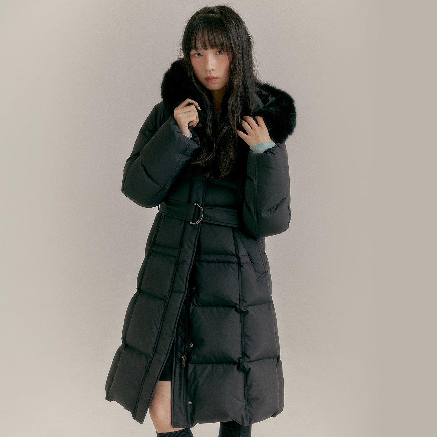 벨티드 롱 다운_RMJDE4VR02- 이랜드몰