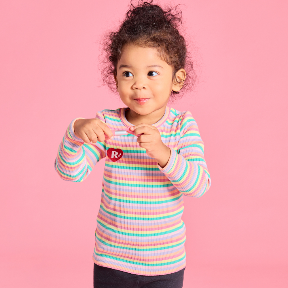 플로럴골지티셔츠 스트라이프- KIDIKIDI