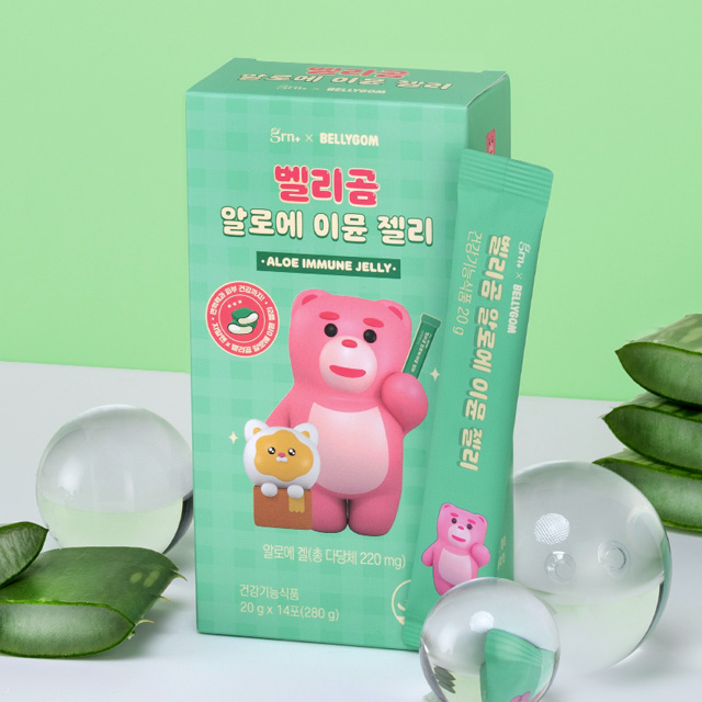 GRN 벨리곰 알로에 이뮨 면역+피부+장 건강 젤리 1EA (14일분)- 이랜드몰