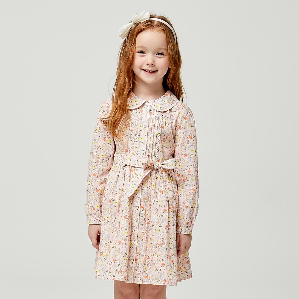 헤지스키즈 플라워 전판 원피스 HUS12NA60M_PK- KIDIKIDI