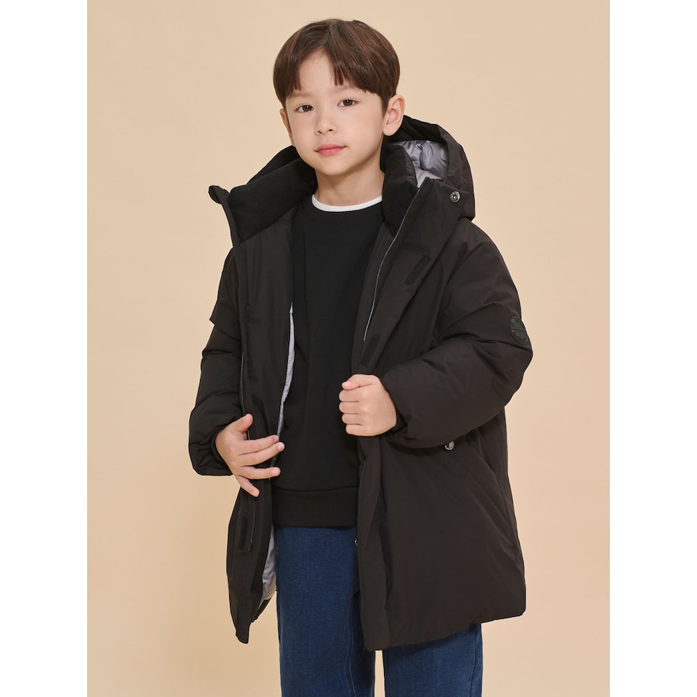 [BEANPOLE KIDS] [BEANPOLE KIDS]사파리형 하프다운패딩 블랙 (BI- 이랜드몰