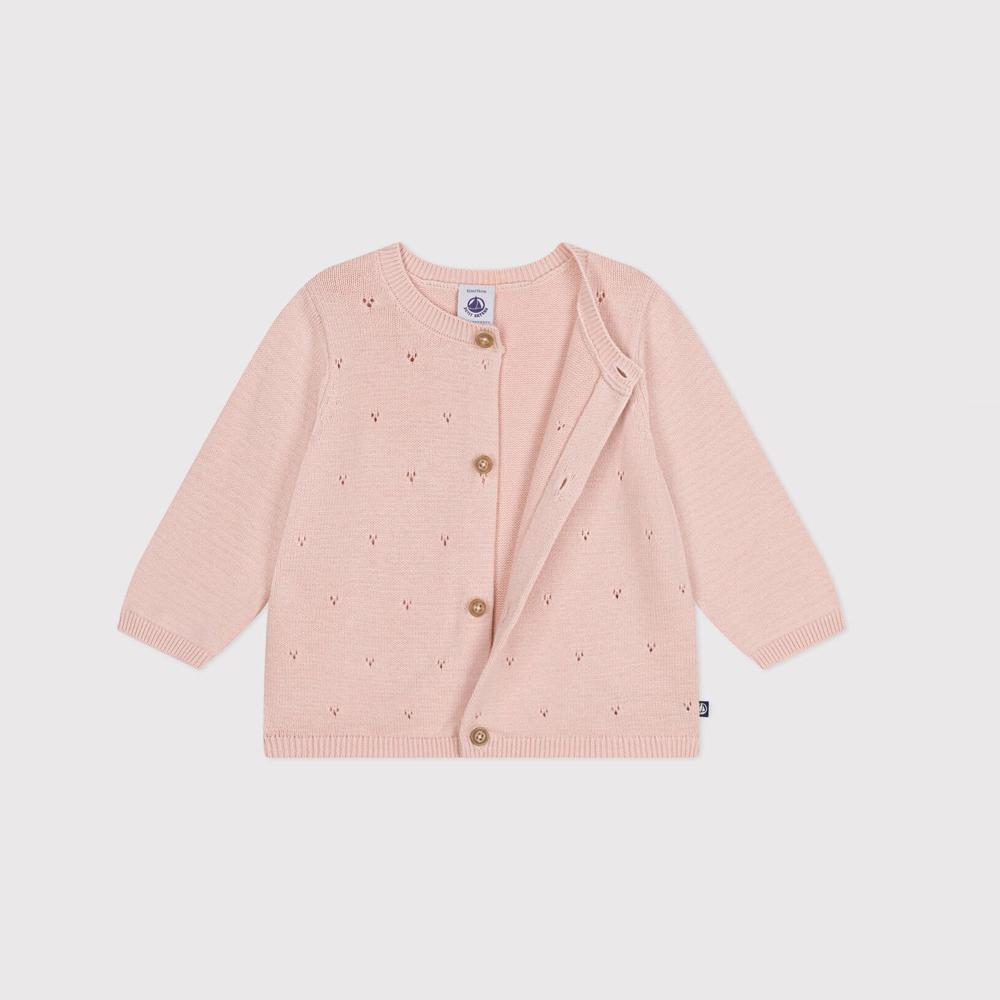 [쁘띠바또] 오픈워크 가디건 (NUS41KC14F_PK)- KIDIKIDI