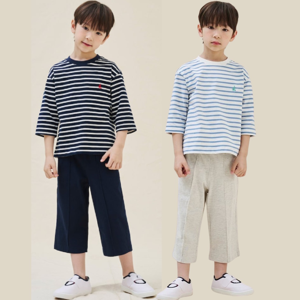 [BEANPOLE KIDS] 25SS 7부 스트라이프 상하세트 (2종 택1)- 이랜드몰