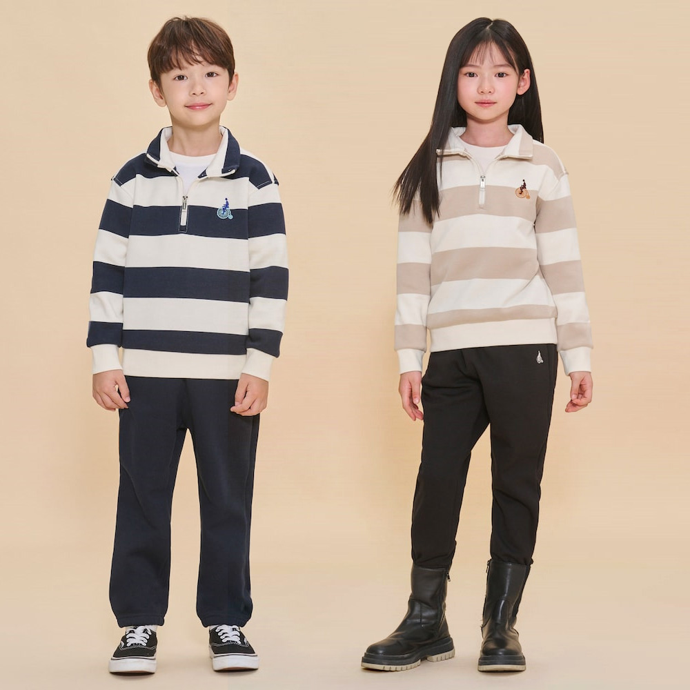 [BEANPOLE KIDS] [BEANPOLE KIDS]24FW 기모 UNI 빅 스트라이프- 이랜드몰