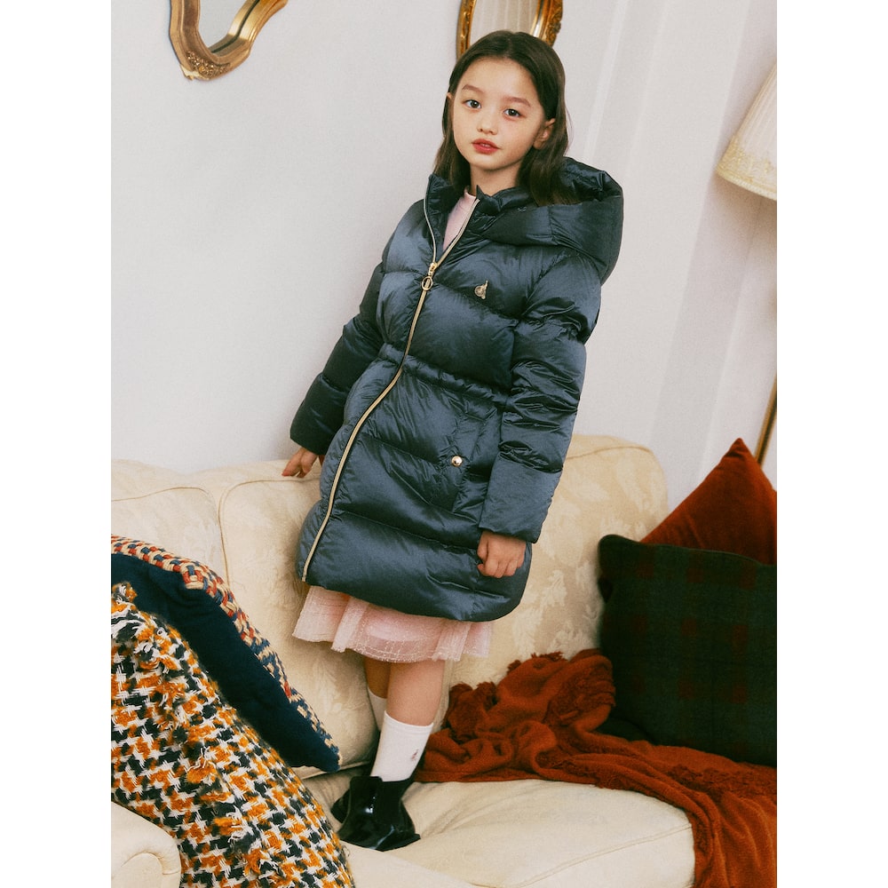 [BEANPOLE KIDS] [BEANPOLE KIDS]여아 덕다운 샤이니 롱패딩 애쉬- 이랜드몰