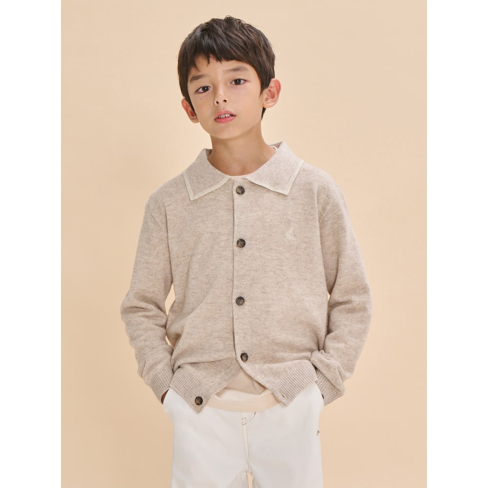 [BEANPOLE KIDS] [BEANPOLE KIDS]젠틀 피케 카디건 베이지 (BI4- KIDIKIDI