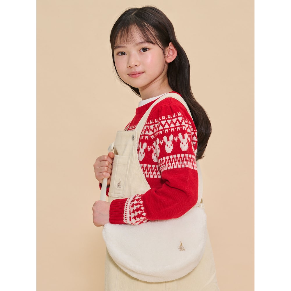 [BEANPOLE KIDS] [BEANPOLE KIDS]퍼 미니 호보백 아이보리 (BI4- 이랜드몰