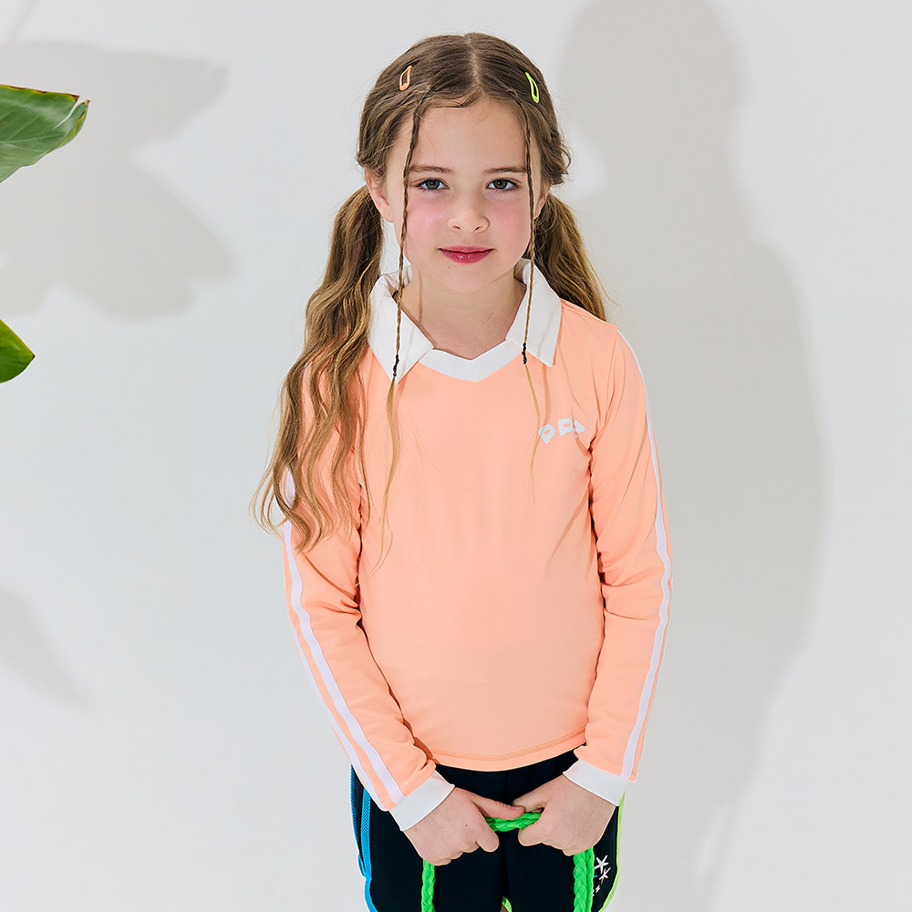 카라래쉬가드상의(오렌지)- KIDIKIDI