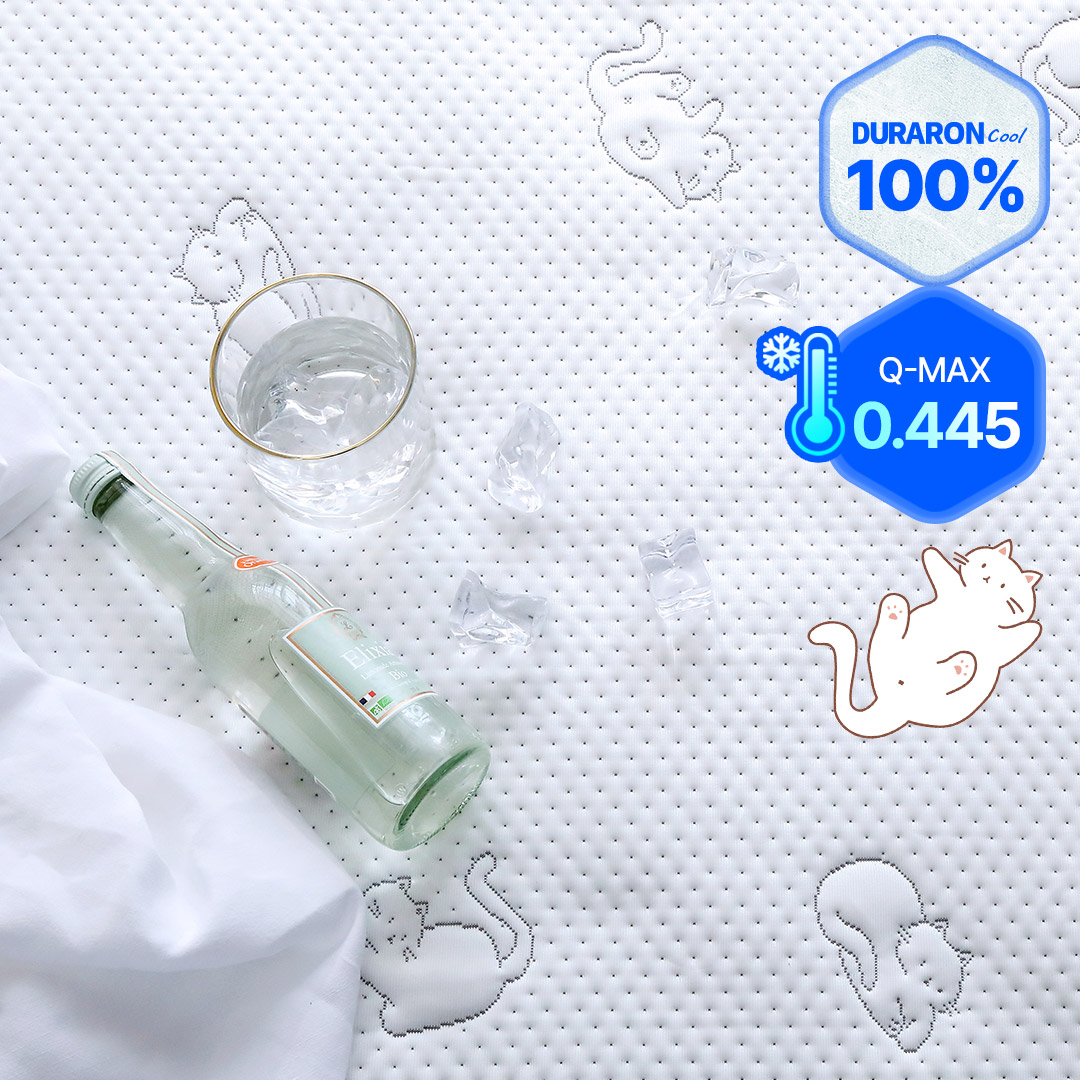 [키디 단독진행] 듀라론 냉감패드 아이스쿨캣 3중직 고밀도 고중량 M/L/SS/Q/K- KIDIKIDI