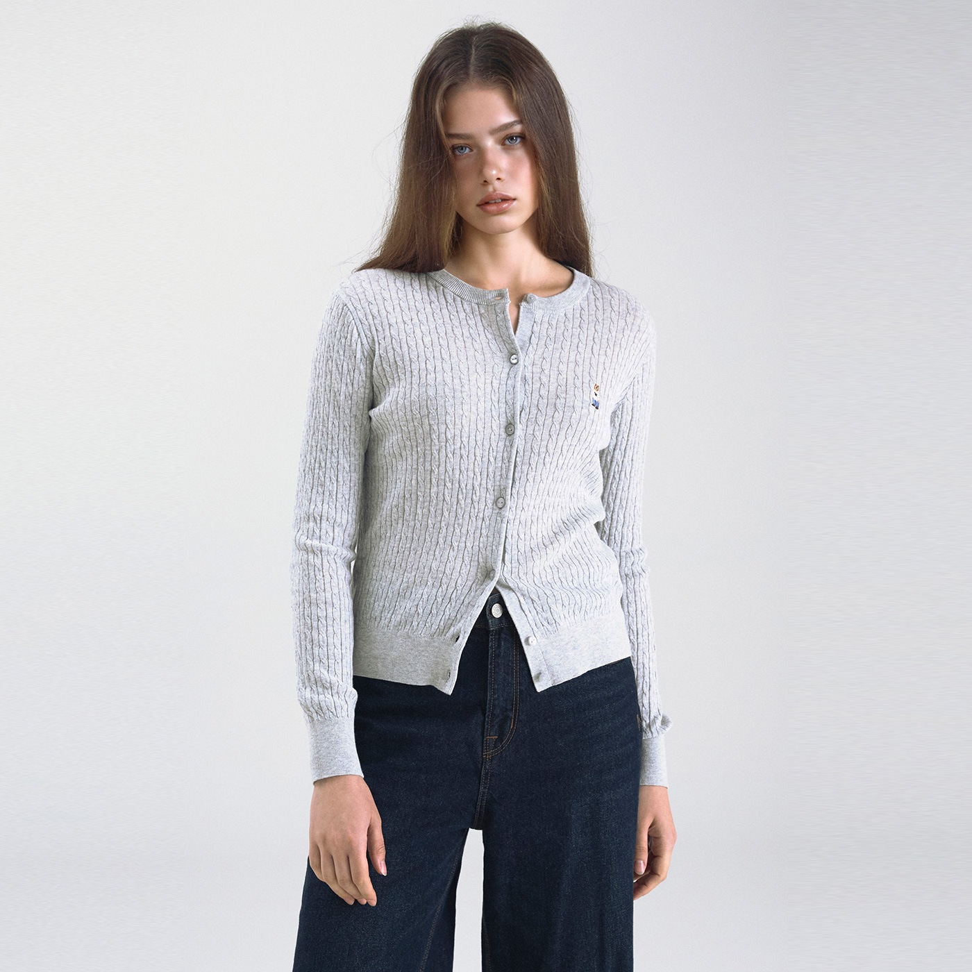 Steve High Gauge Summer Cable Cardigan/WHCKF3752F- 후아유
