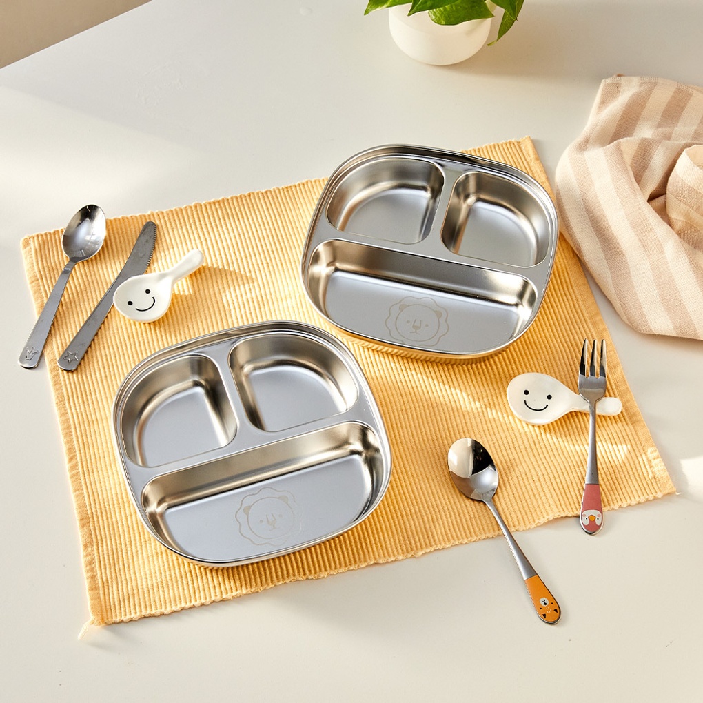 [모던하우스] 스텐304 3칸 나눔 2P세트 외 키즈스텐식기 단하루 핫딜- 모던하우스