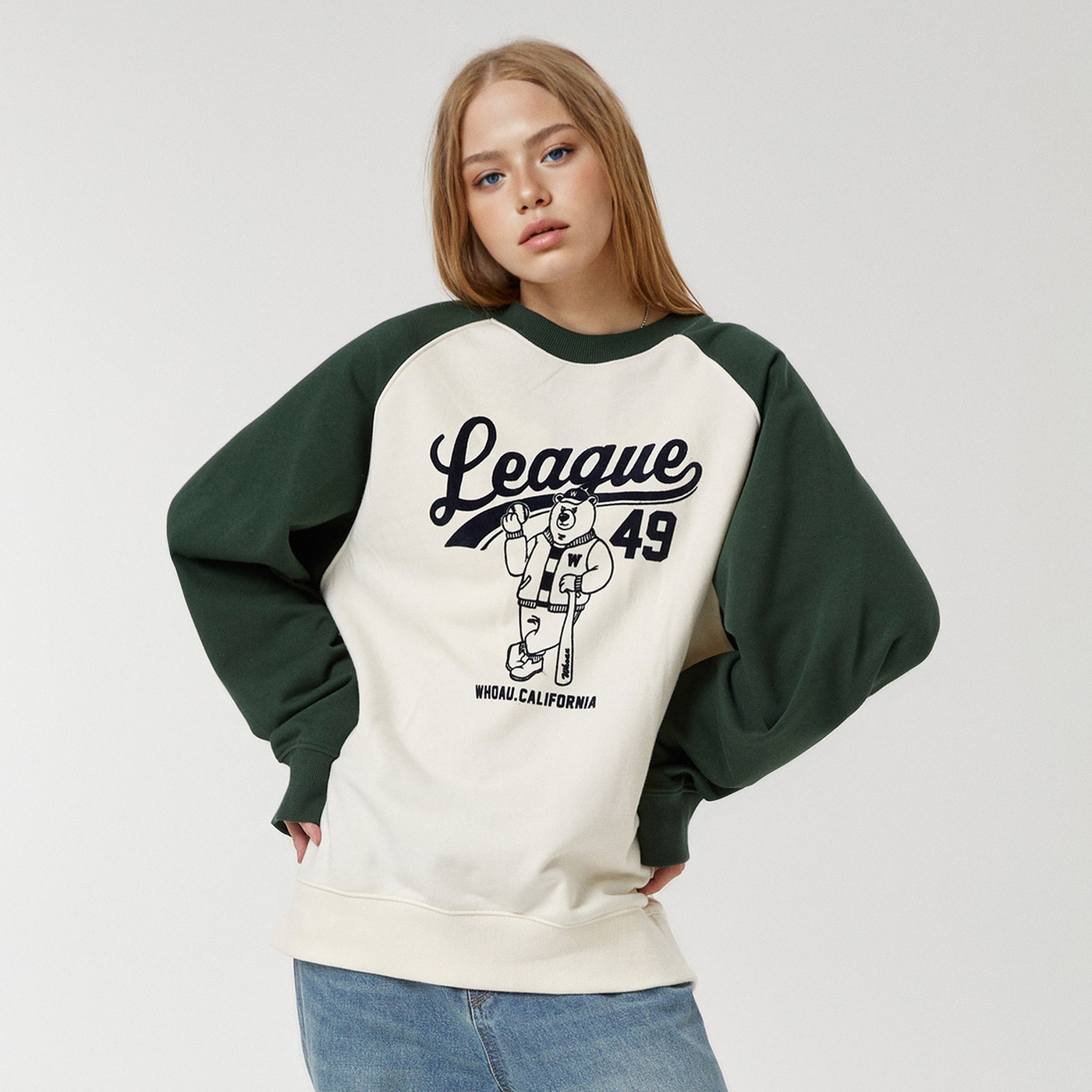 Steve Raglan Sweatshirt / WHMWF4931U- 이랜드몰