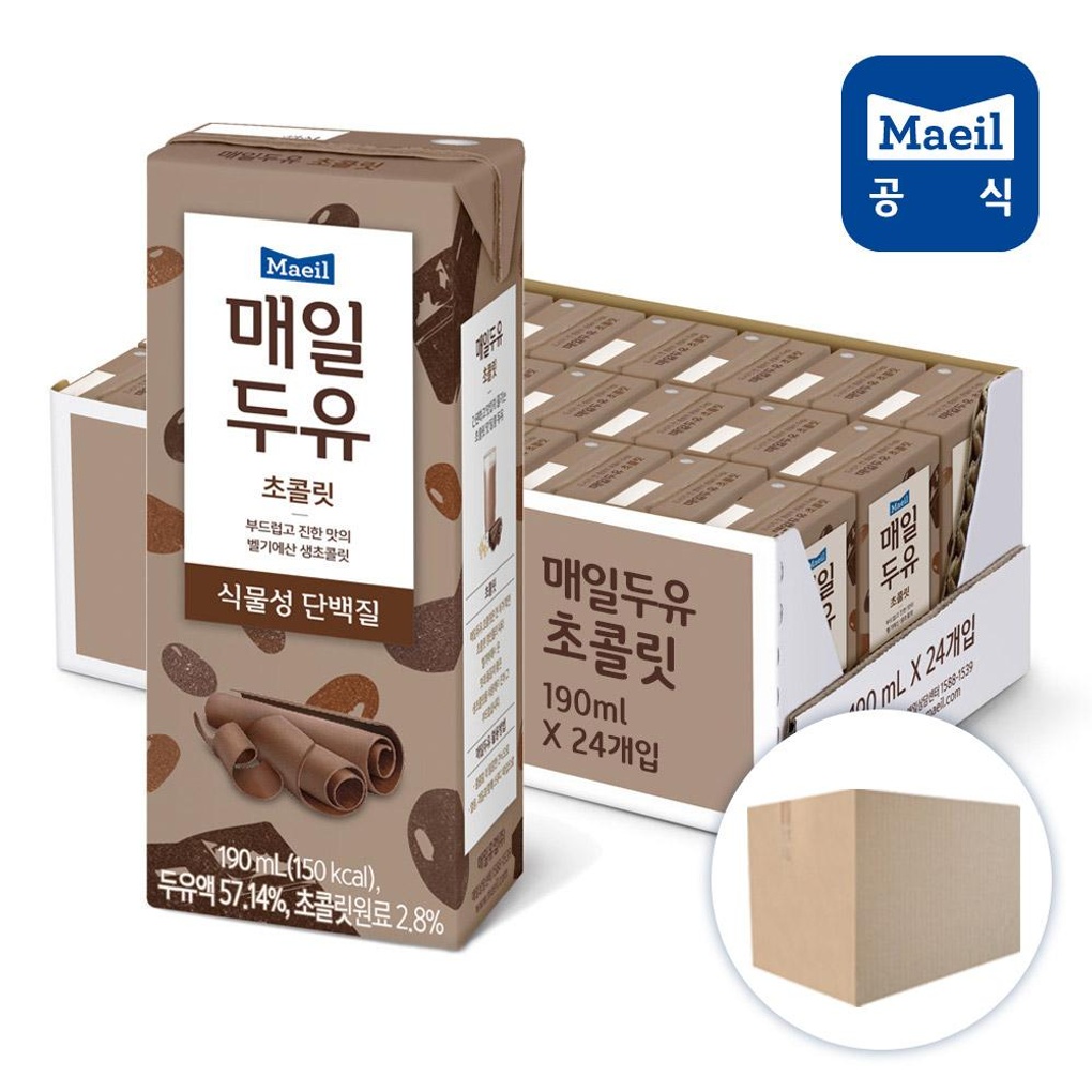 매일두유 초콜릿 식물성단백질 190ml 24팩/두유/음료/음료수- 이랜드몰