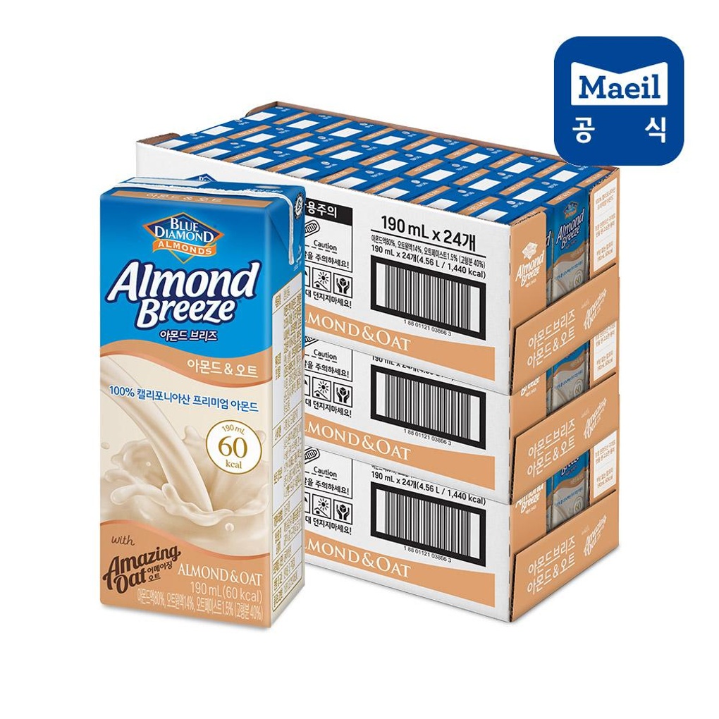 매일 아몬드브리즈 오트 190ml 72팩/두유/음료/음료수- KIDIKIDI