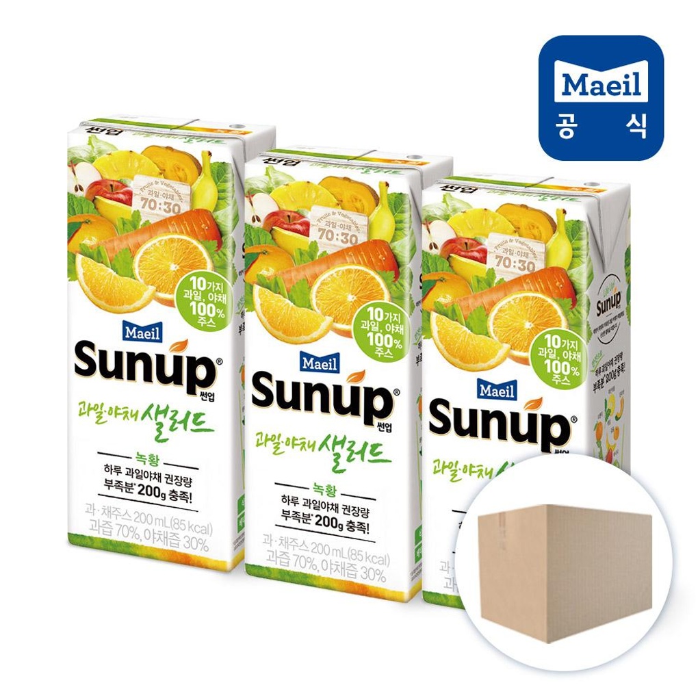 매일 썬업 과일야채샐러드 녹황 200ml 72팩/커피/음료/음료수- 이랜드몰