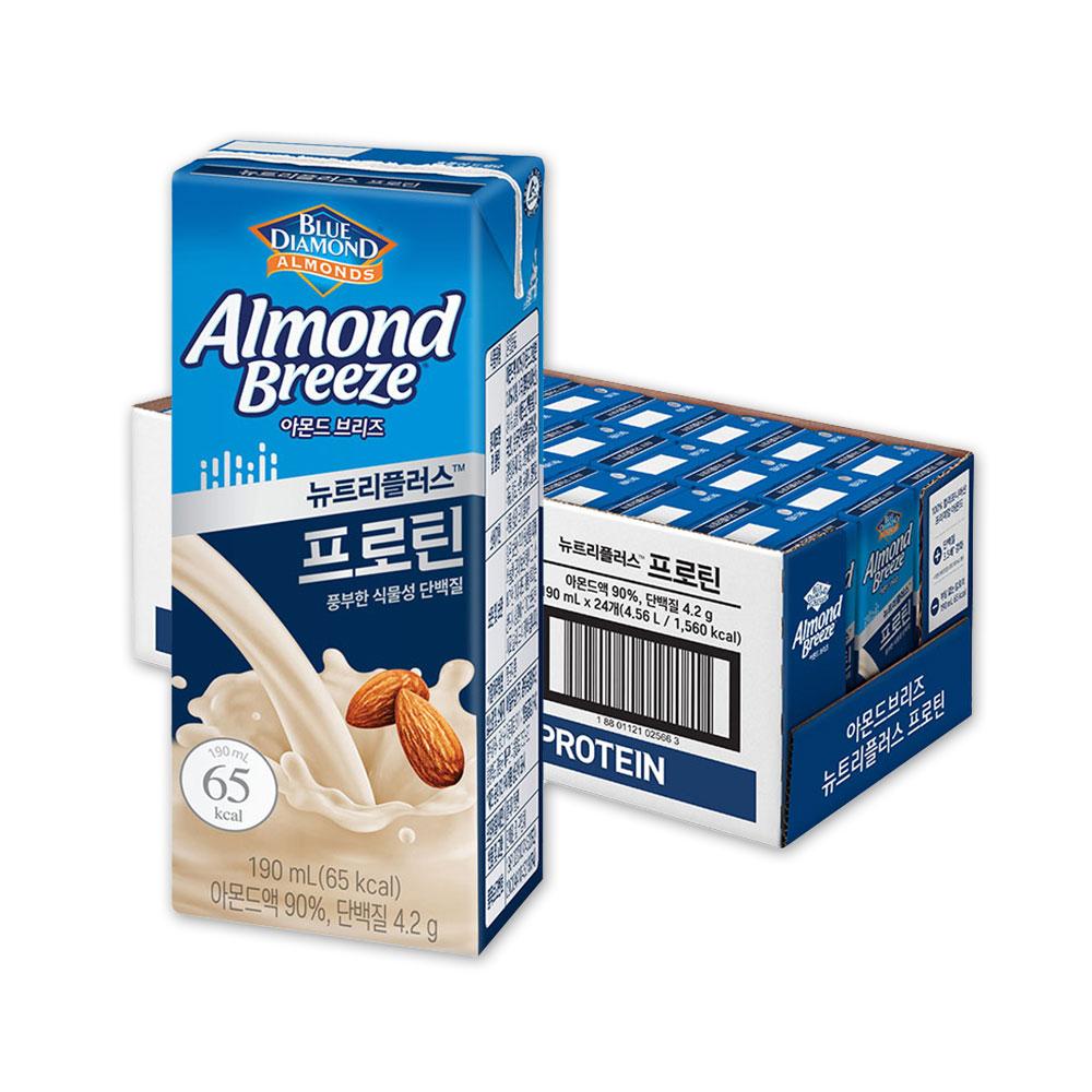 매일 아몬드브리즈 뉴트리플러스 프로틴 190ml 24팩/두유/음료/음료수- KIDIKIDI