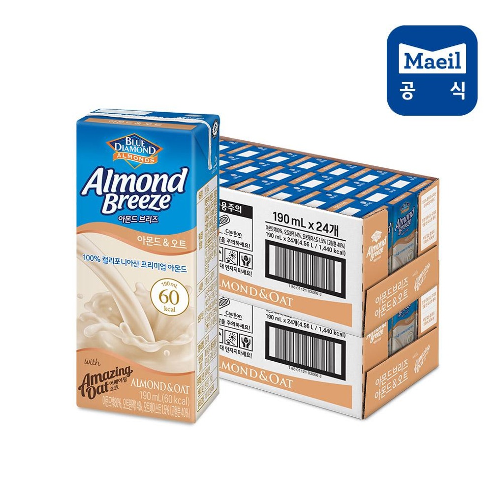 매일 아몬드브리즈 오트 190ml 48팩/두유/음료/음료수- 이랜드몰
