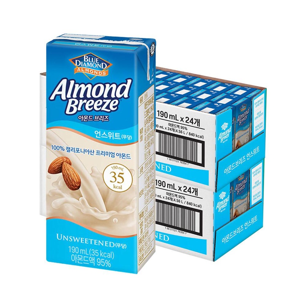 매일 아몬드브리즈 언스위트 190ml 48팩/두유/음료/음료수- 이랜드몰
