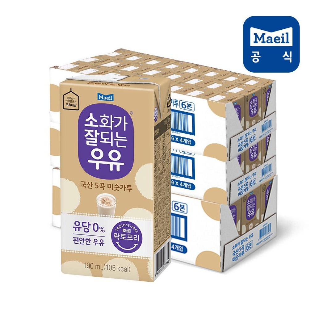 매일 소화가잘되는 미숫가루 190ml 72팩/우유/멸균우유/음료/음료수- 이랜드몰