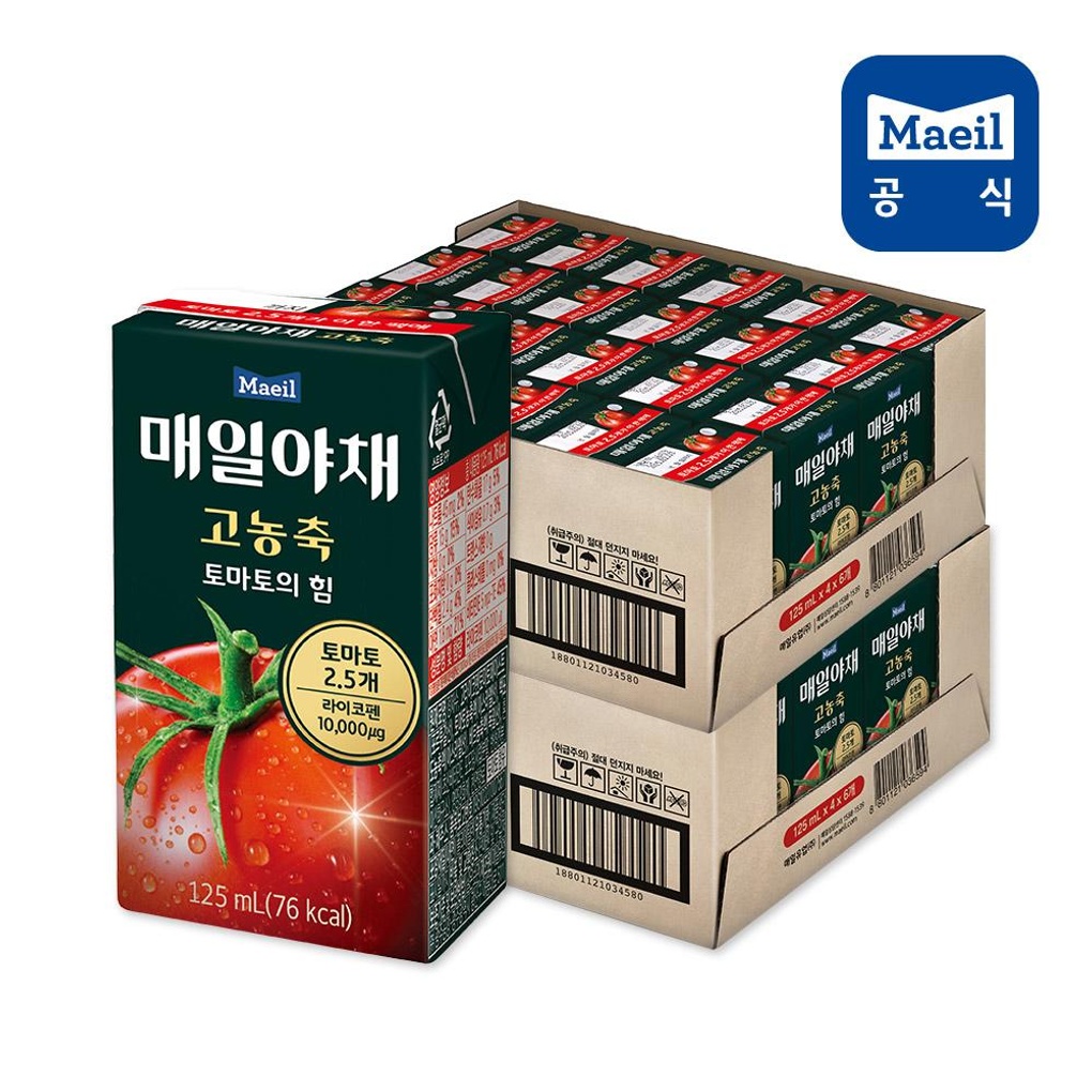 매일야채 고농축 토마토의힘 125mL 48팩/음료/음료수- 이랜드몰