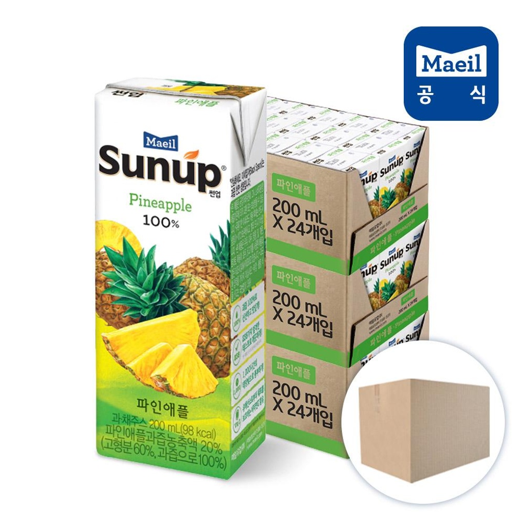 매일 NEW썬업 파인애플주스 200ml 72팩/주스/음료/음료수- 이랜드몰