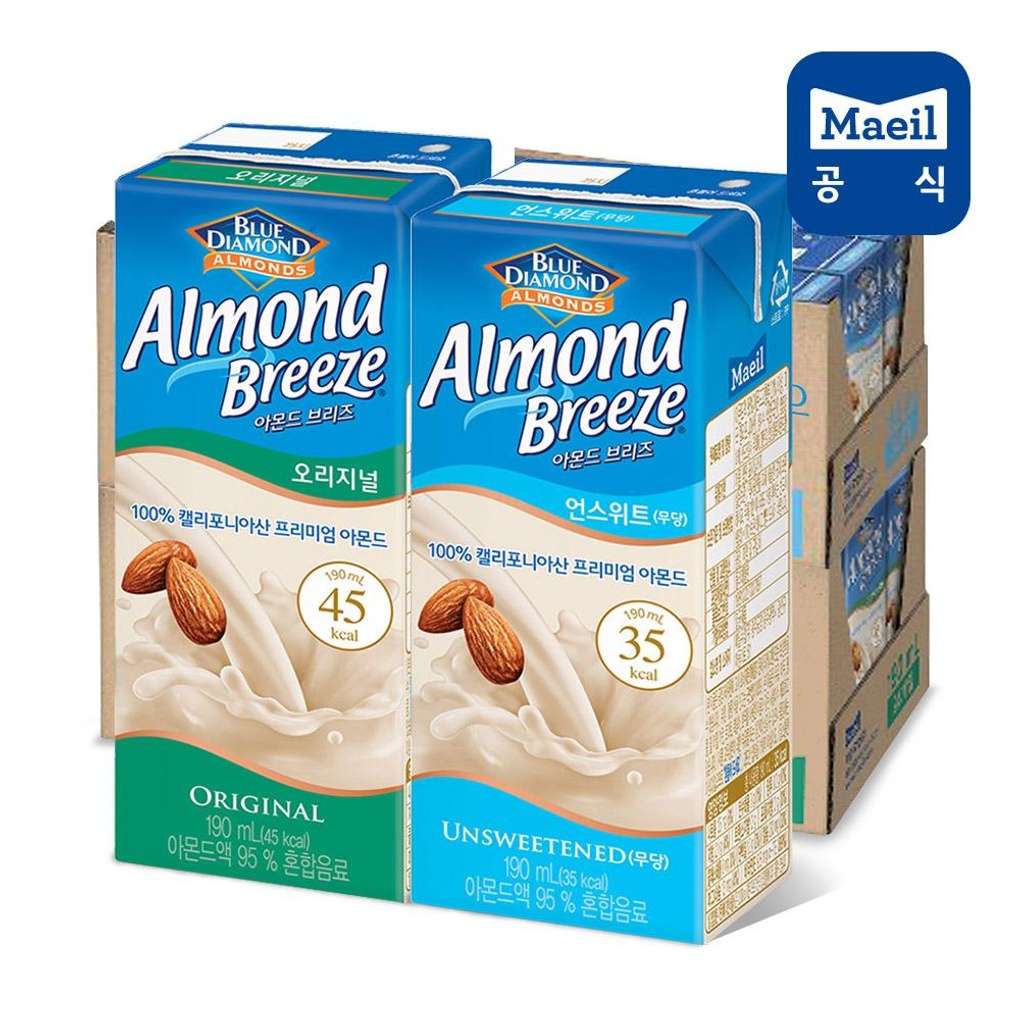 매일 아몬드브리즈 혼합 오리지널 190ml 24팩+언스위트 190ml 24팩- 이랜드몰
