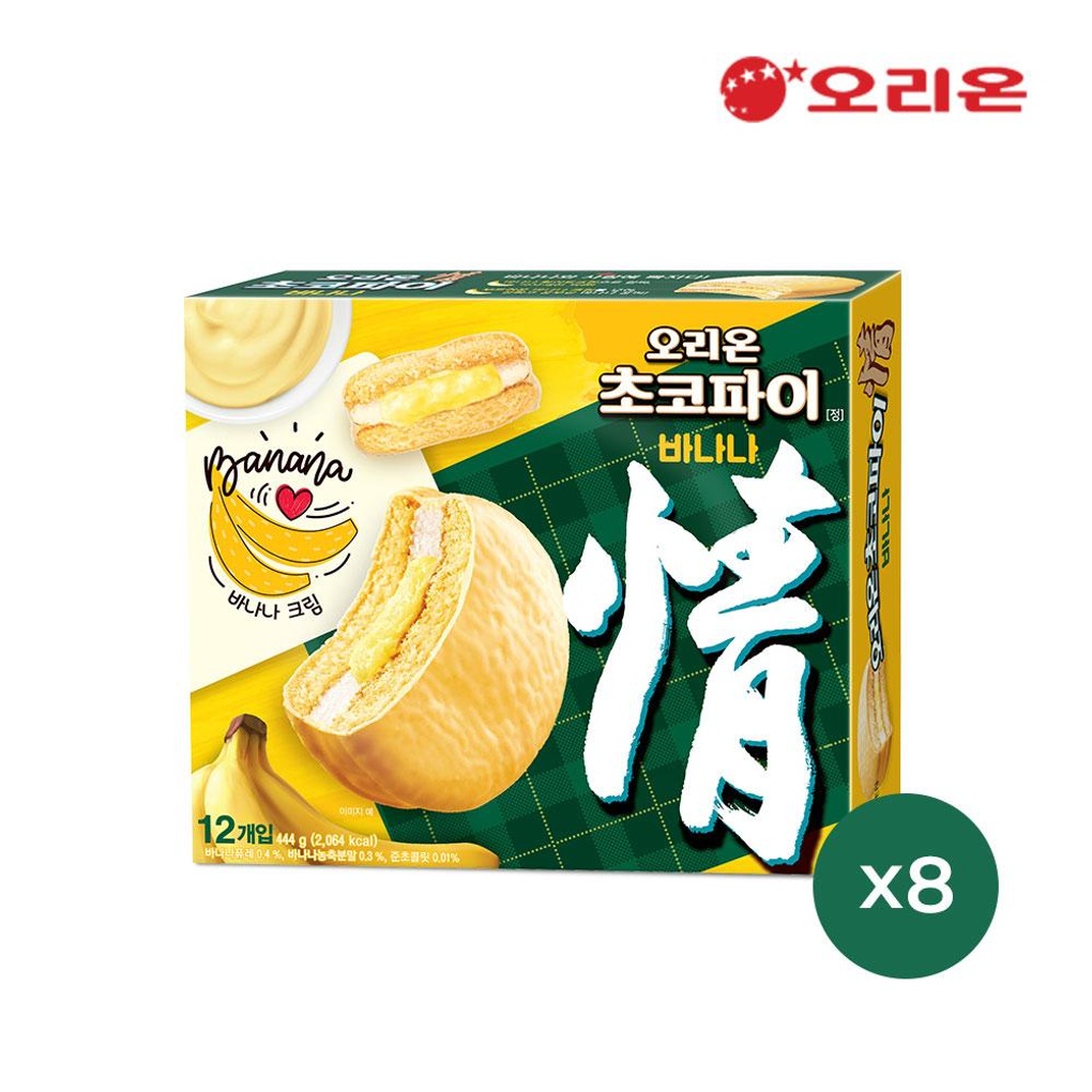 오리온 초코파이 바나나12P(444g) x 8개- 이랜드몰