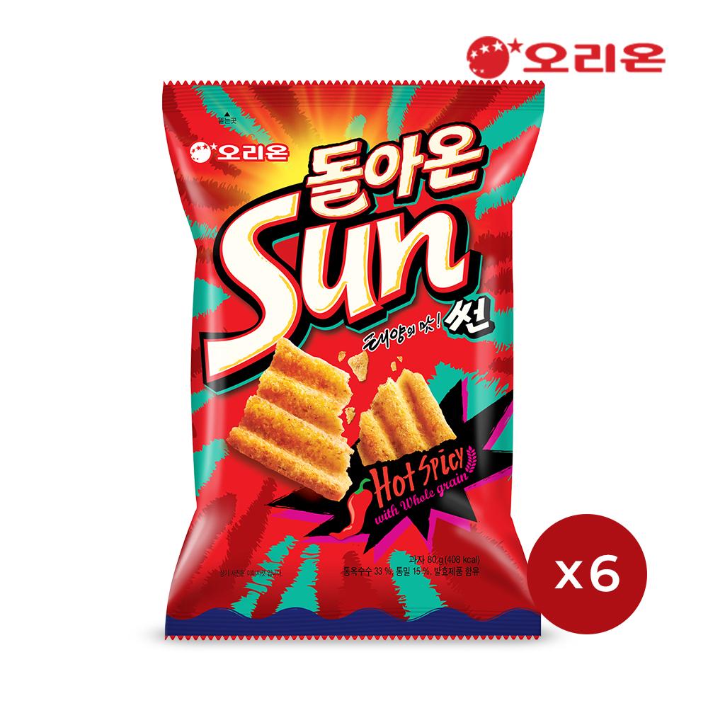 오리온 태양의맛 썬 핫스파이시맛(80g) x 6개- 이랜드몰